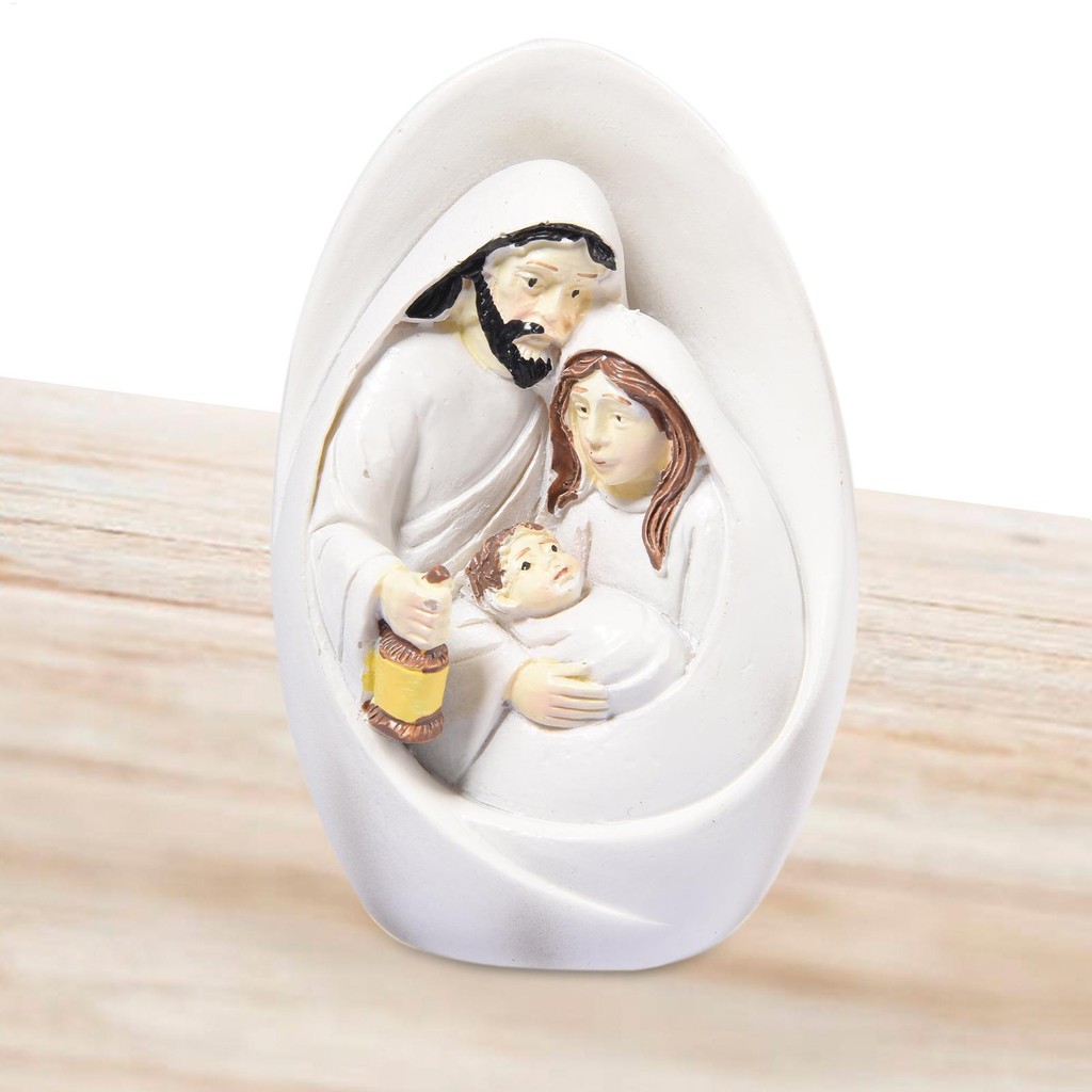 Nativity Scene Statue Tabletop Ornament Holy Family Figurine Jesus ...