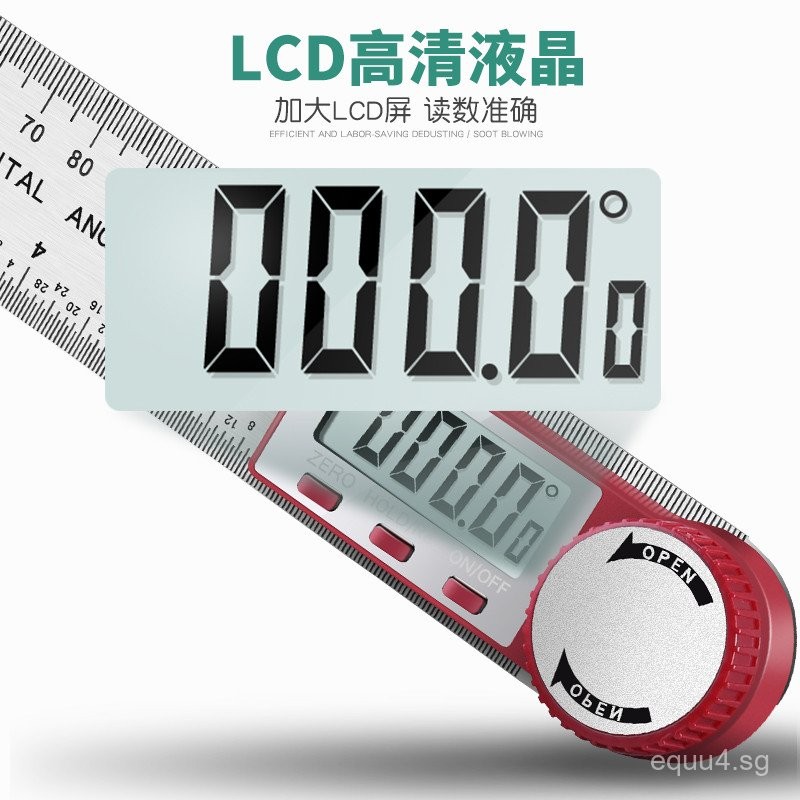 Angle Ruler Stainless Steel Digital Angle Ruler Right Angle ...
