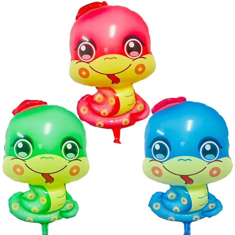2025 Chinese New Year of Snake 3D Creative Snake Baby Floating Balloon ...