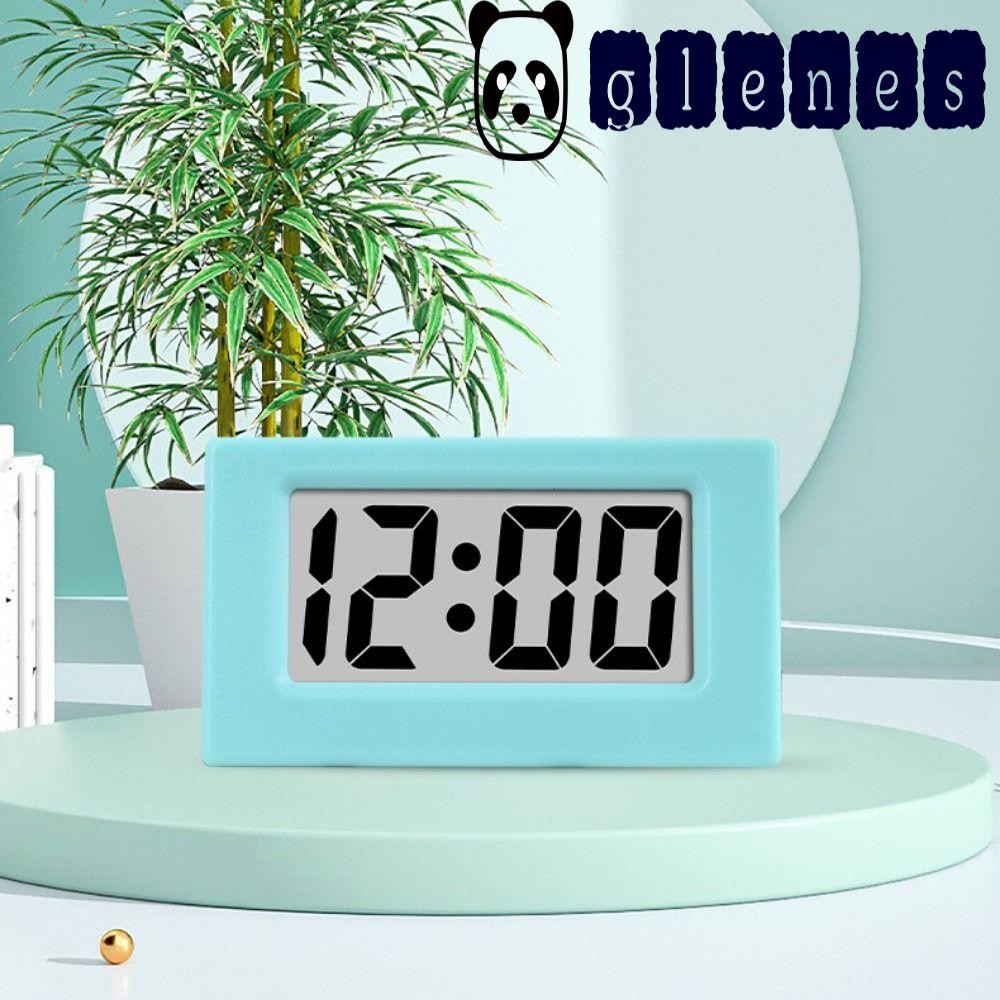 GLENES LED Digital Clock, Simple Mute Mini Triangle Clock, Portable ...