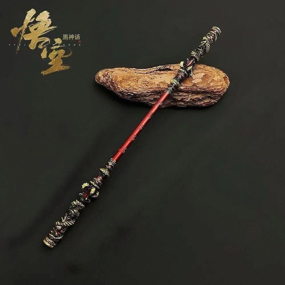 Myth Golden Hoop Stick Wukong Peripheral Metal Weapon Model Alloy Weapon Decoration Hand-Made ...