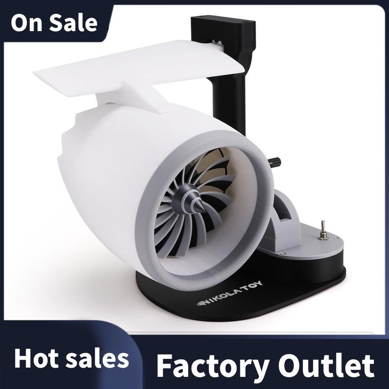 NIKOLA TOY USB Jet Fan Desktop Turbofan Engine Fan 3D Printed Turbo Jet ...