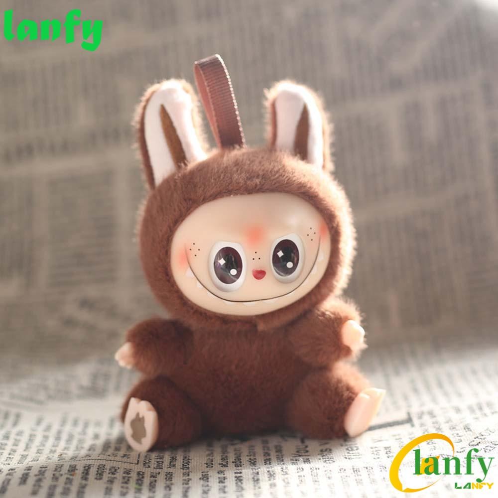LANFY Labubu Plush Pendant, Cartoon Pop Mart Vinyl Dolls Labubu Doll Figures, Labubu V2 Sitting ...