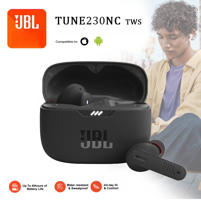 JBL Tune 230NC TWS True Wireless Bluetooth Earbuds Sports Waterproof Earbuds Noise-canceling ...
