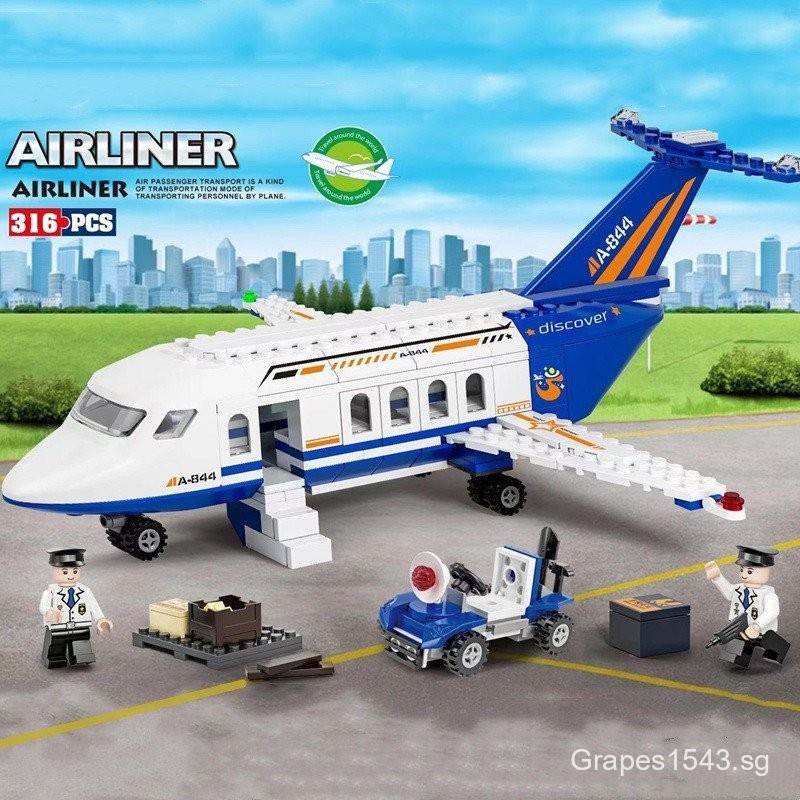 Urban Passenger Plane Building Block City Passenger Airplane ...