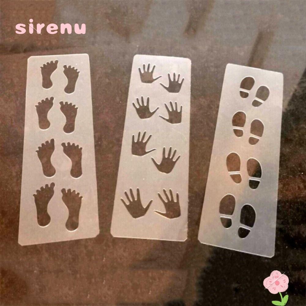 SIRENU Template Mini Footprints, Creative Mini Gnome Stencil Footprints ...