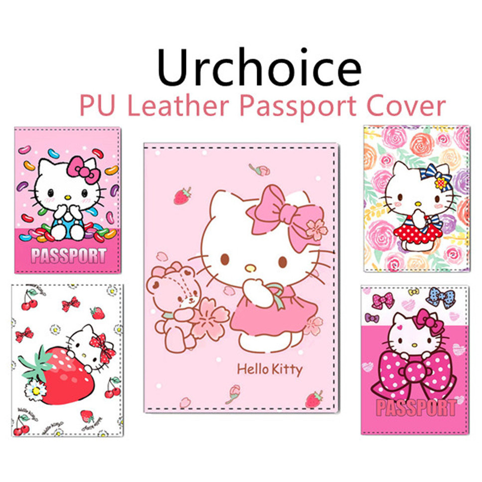 Hello Kitty PU Leather Passport Cover Hello Kitty Passport Holder Hello ...