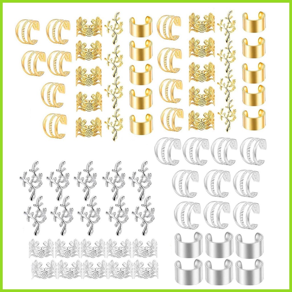 Hair Cuffs For Braids 40X Hair Braids Clips Metal Hair Braids Clips ...