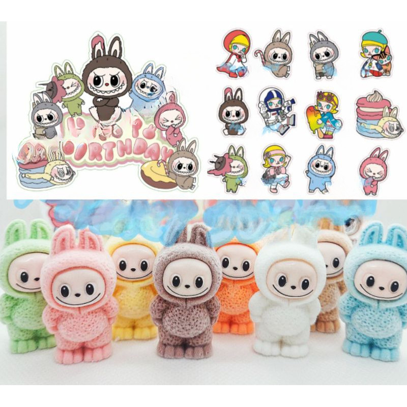 Labubu Molly Labubu model cake decoration ornament Labubu theme cake ...