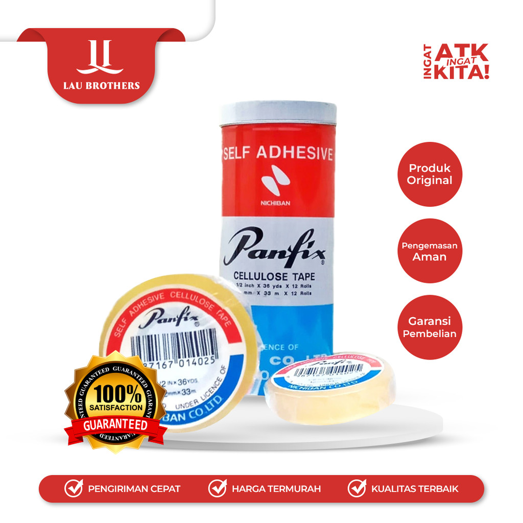 CLEAR SELOTIP PANFIX/ CELLULOSE TAPE 1" x 72YARD (1ROLL) | Shopee Singapore