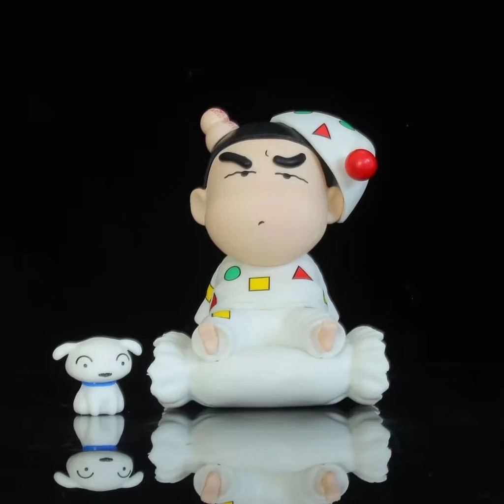 Crayon Shin-Chan GK Cute White Beat Shin-Chan Pajamas Sitting Ornaments ...