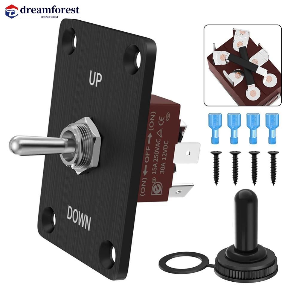 DREAMFOREST 12V DC Heavy Duty Toggle Switch Waterproof Toggle Switch 2 ...