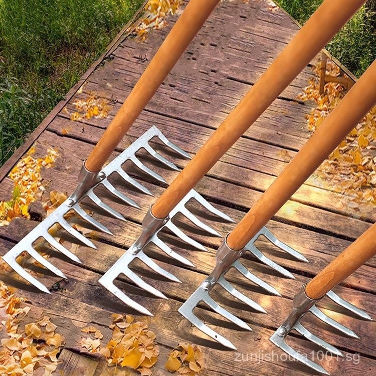 Rake Nine-Tooth Rake Farm Tools Iron Rake Agricultural Tools Soil ...