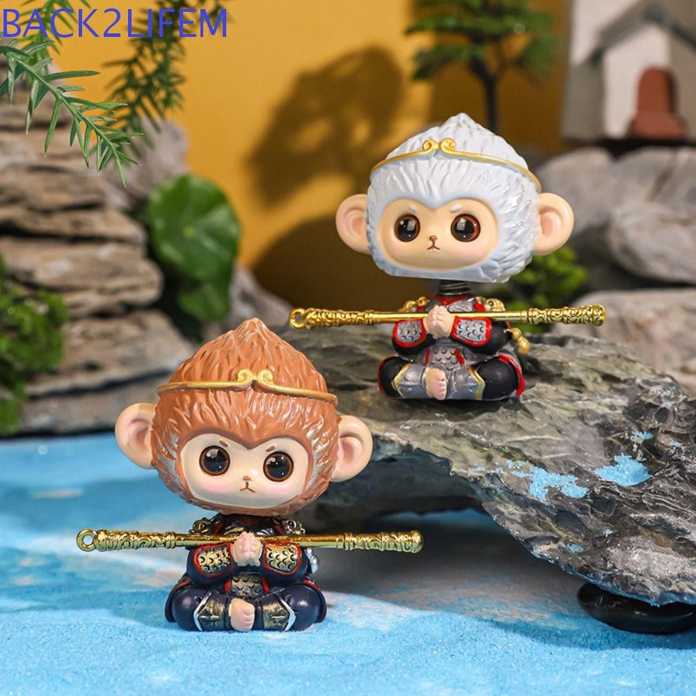 BACK2LIFEM Black Myth Wukong Figure, Elegant Miniatures Sun Wukong ...