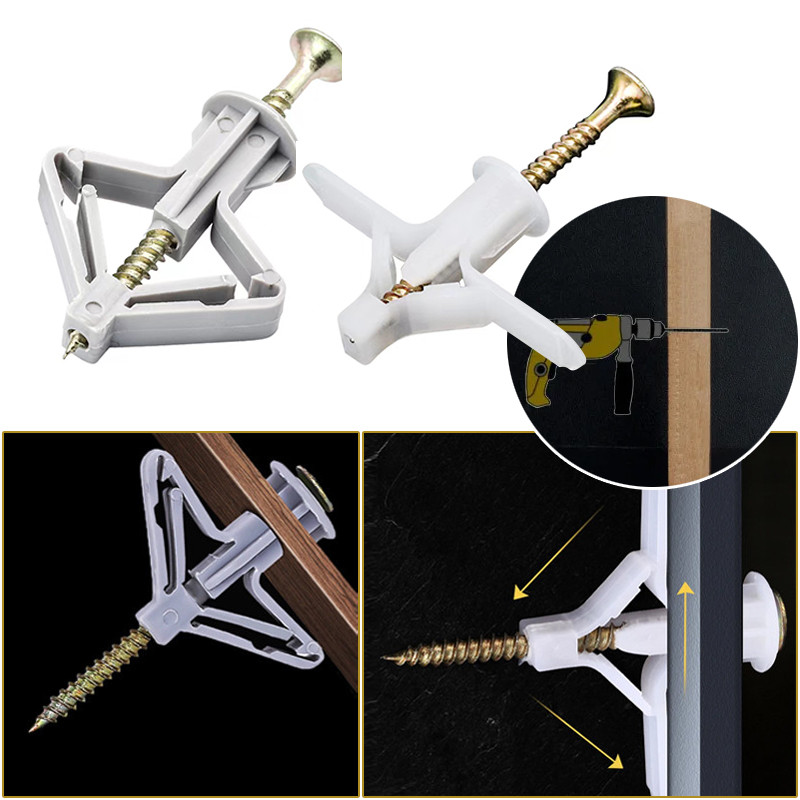 New Plastic Expansion Screws Aircraft Shape Butterfly Type Plastic ...