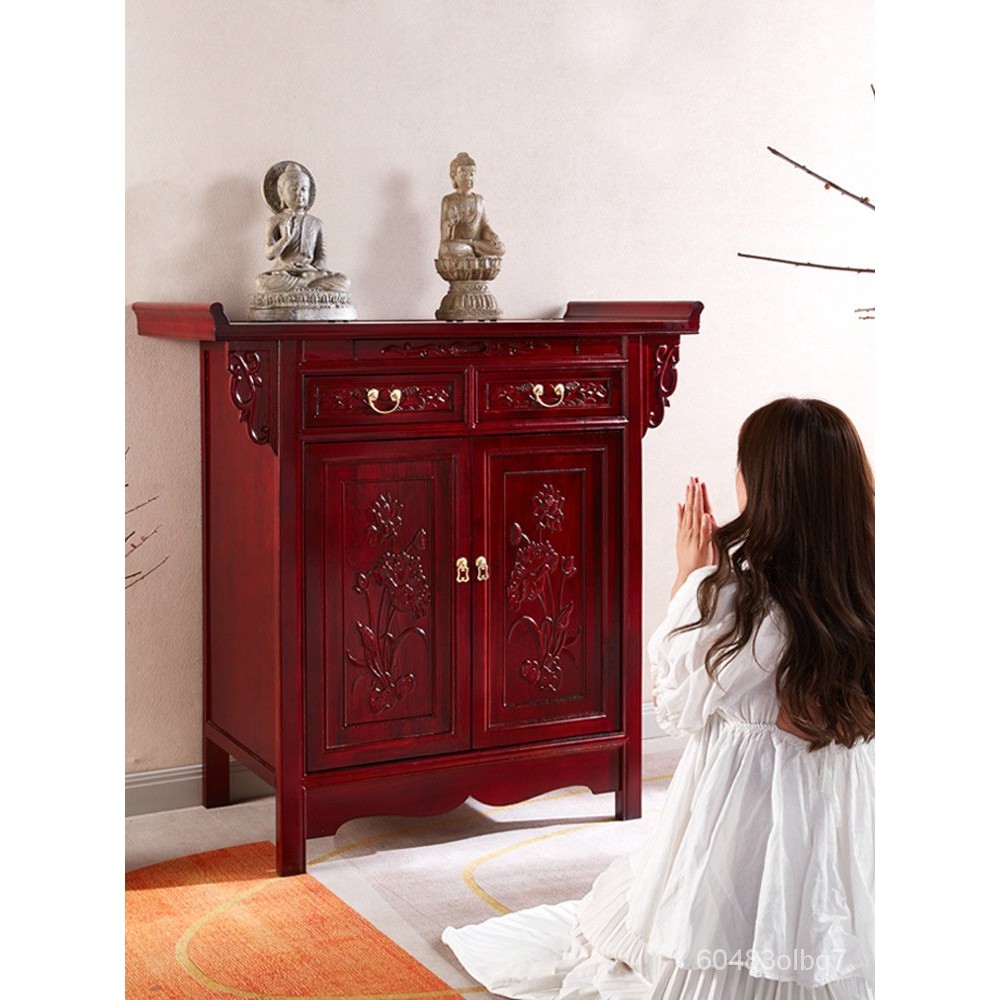 Contact seller]Altar Household New Chinese Buddha Table Prayer Altar ...