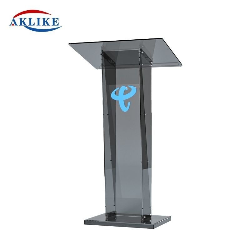 Acrylic Podium Valet Crystal Vertical Reception Desk Front Desk Parking ...