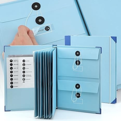 Folder With Pockets Document Organizer File Pocket Accordion Storage ...