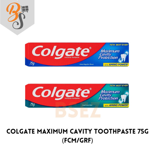COLGATE MAXIMUM CAVITY TOOTHPASTE 75G (FCM/GRF) | Shopee Singapore