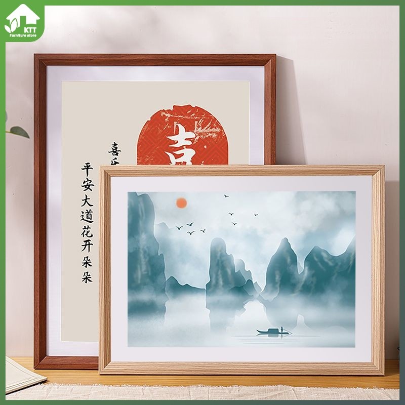 frame gambar Wooden Chinese Photo Frame Wall-Mounted Frame 30-Inch 4K ...