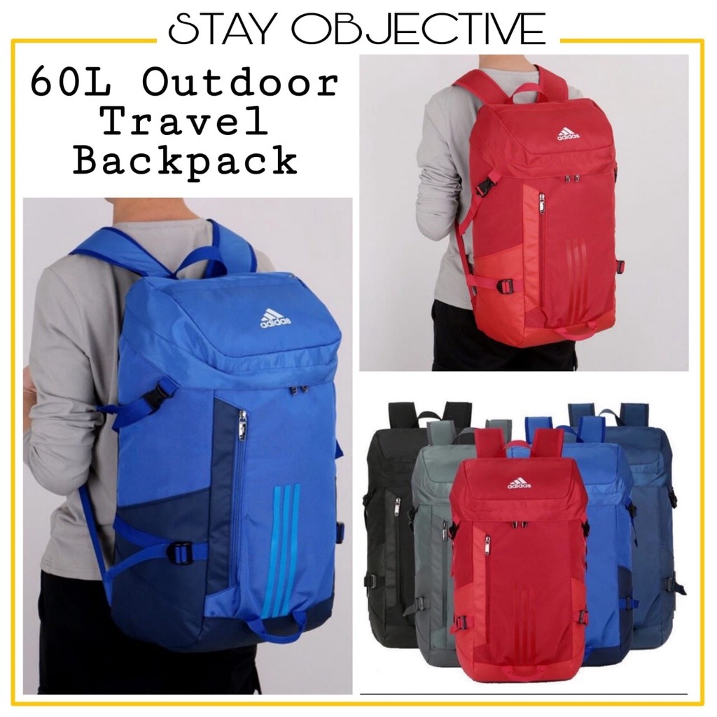 60L Large Capacity Waterproof Backpack Beg Hiking Bag Military Daki ...