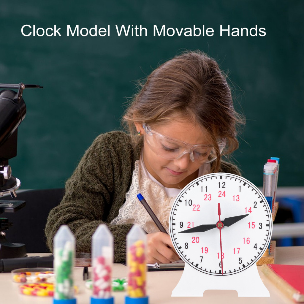 Clock Time Learning Tool Interactive Clock Toy Teaching Clock for Kids ...