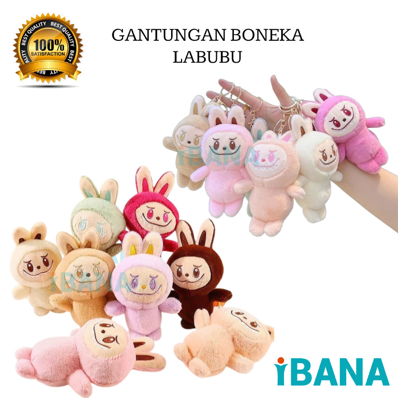 GANTUNGAN Ibana PREMIUM LABUBU DOLL CHAIN THE MONSTERS MACARON KEYCHAIN ...