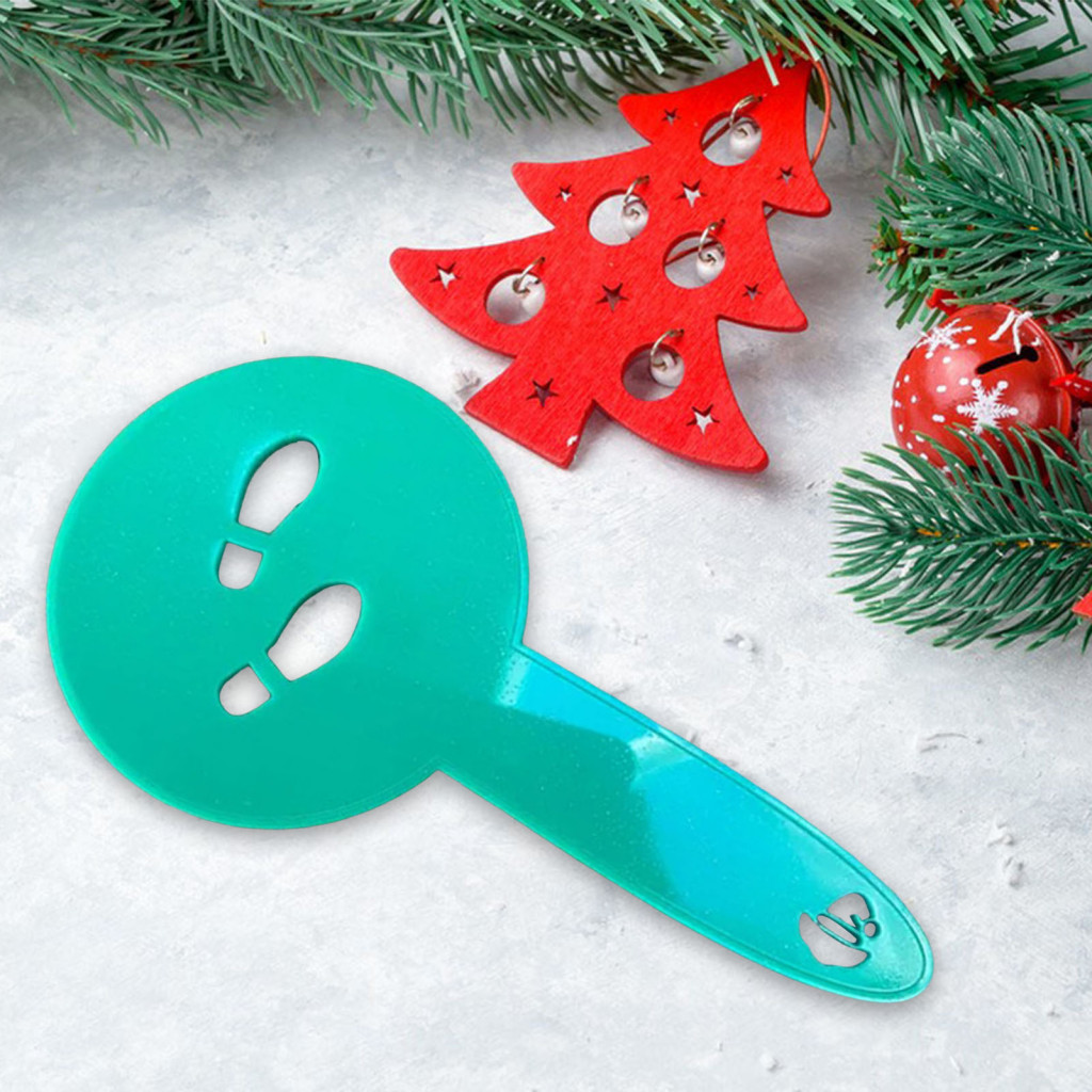 {bolilishp} Elf Trail Template Xmas Footprint Stencil Christmas Elf ...