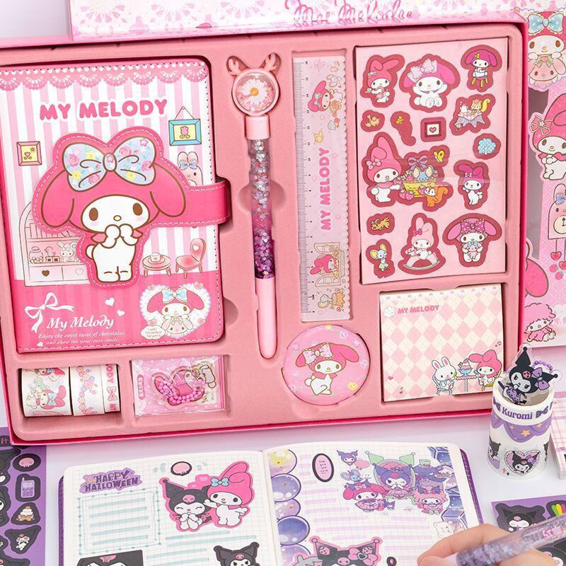 Sanrio Gift Box Stationery Cute Gift Pack Kuromi Children Melody ...