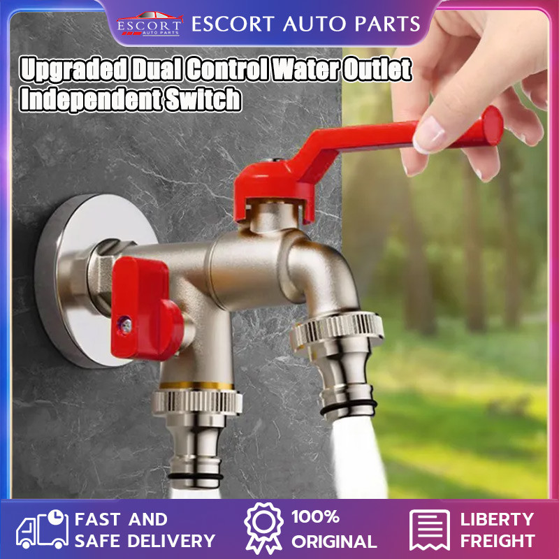 Two Way Faucet/Double water outlet faucet TAP/One in and two out garden ...