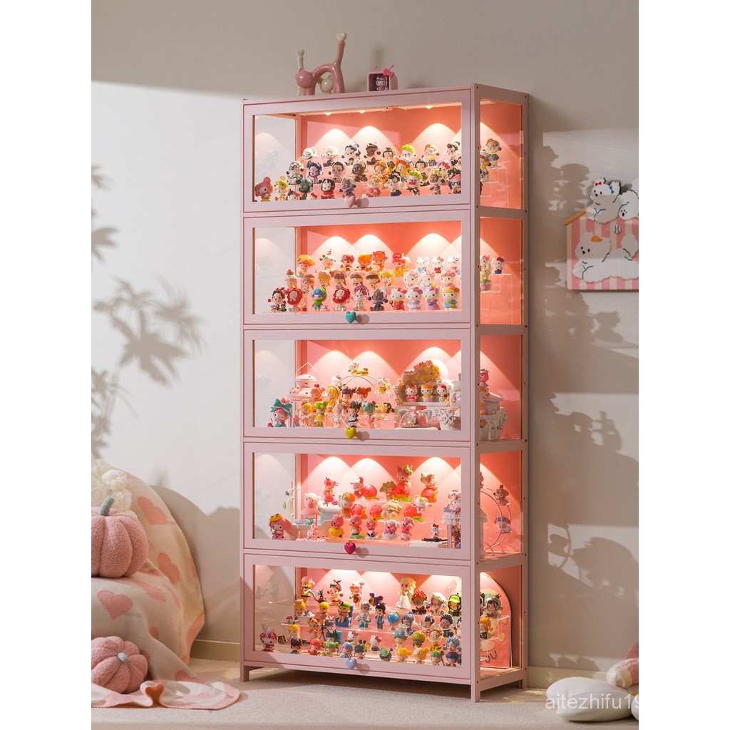 Display Cabinet for Figurines Blind Box Acrylic Display Stand Non-Glass ...