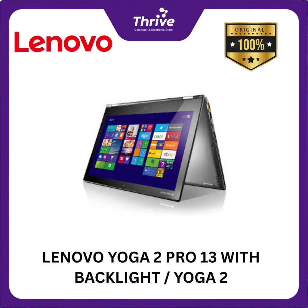 LENOVO YOGA 2 PRO 13 WITH BACKLIGHT / YOGA 2 Keypad Laptop | Shopee ...