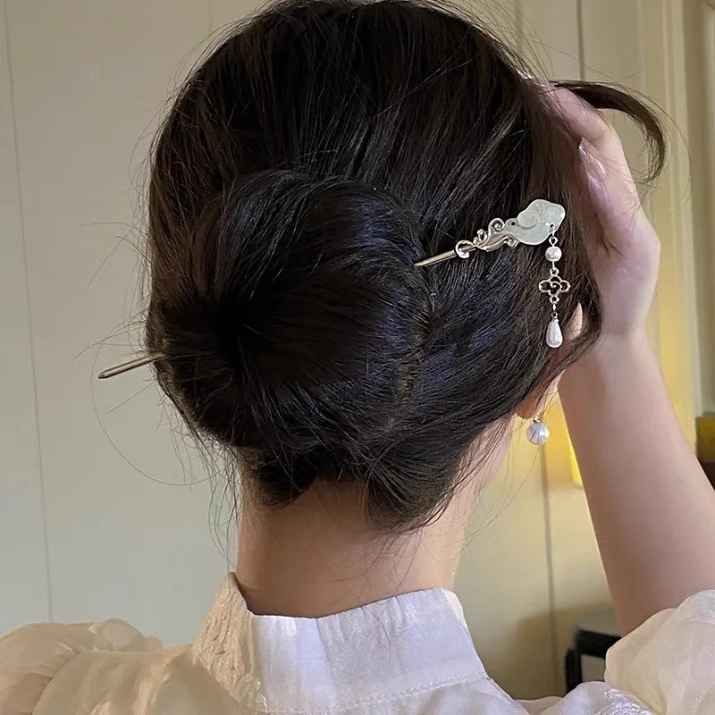 T Tassel Hairpin Women New Chinese Style Auspicious Clouds Ruyi Hairpin ...