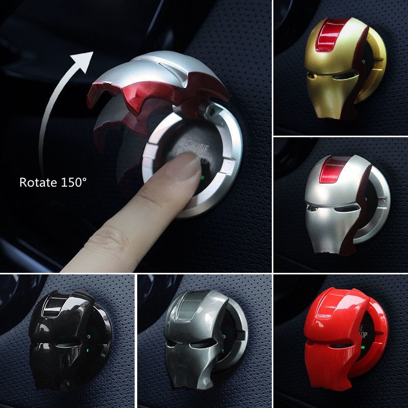Engine Start/Stop Button Cover Marvel Push to Start Button Cover Button ...