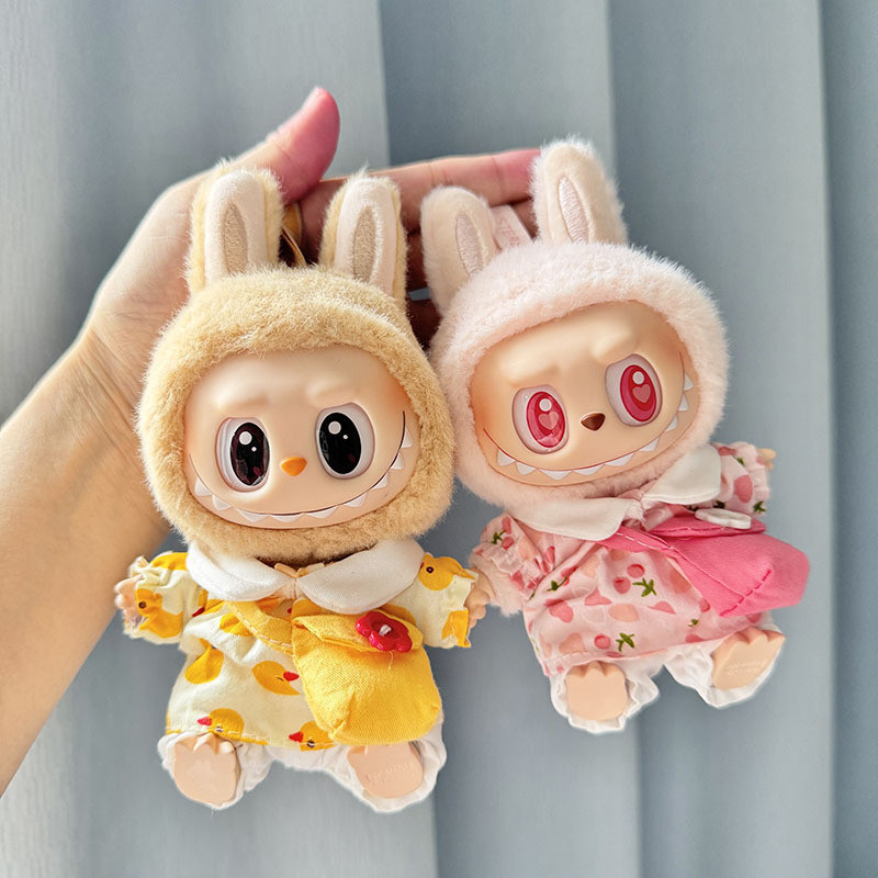 Labubu Version 2 Clothes for Have A Seat Labubu Yellow Duck Lapel ...