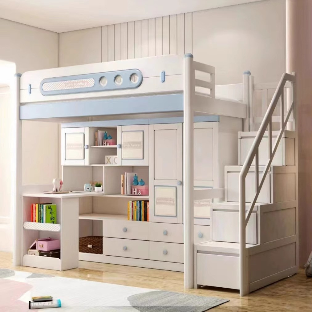 [Pre-order] Solid wood children's bunk beds, upper/lower bunks ...