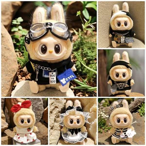 Labubu clothes Sitting Party Labubu Pendant Clothes Macaron 2nd ...