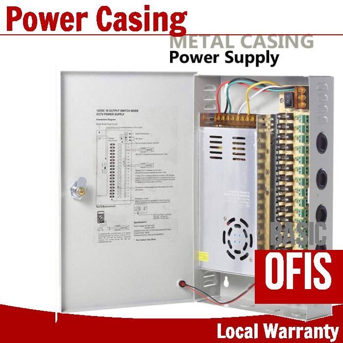 DC12V 5A 10A 20A Fused Metal Casing Switching Power Supply Box | Shopee ...