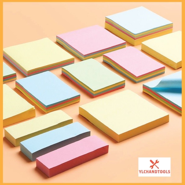100 Sheet 3/4/5 IN 1 Sticky Note Strip 3″ X 3″ Colours Memo Label ...
