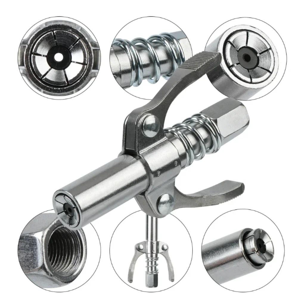 Grease Gun Coupler 10000 PSI NPTI/8 Oil Pump Quick Release Grease Tip ...