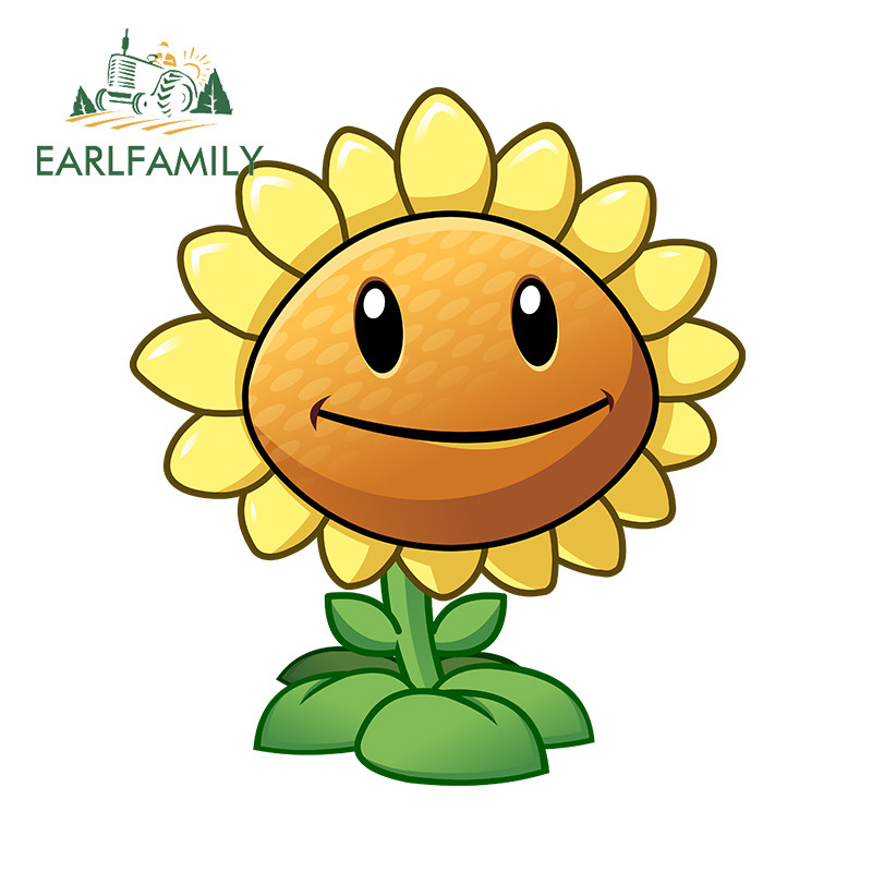 EARLFAMILY 13cm Plants Vs. Zombies Car Stickers Very Cute and Powerful ...