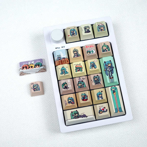 keycaps MIKU Hatsune Miku pad numeric keypad peripheral anime Q version ...