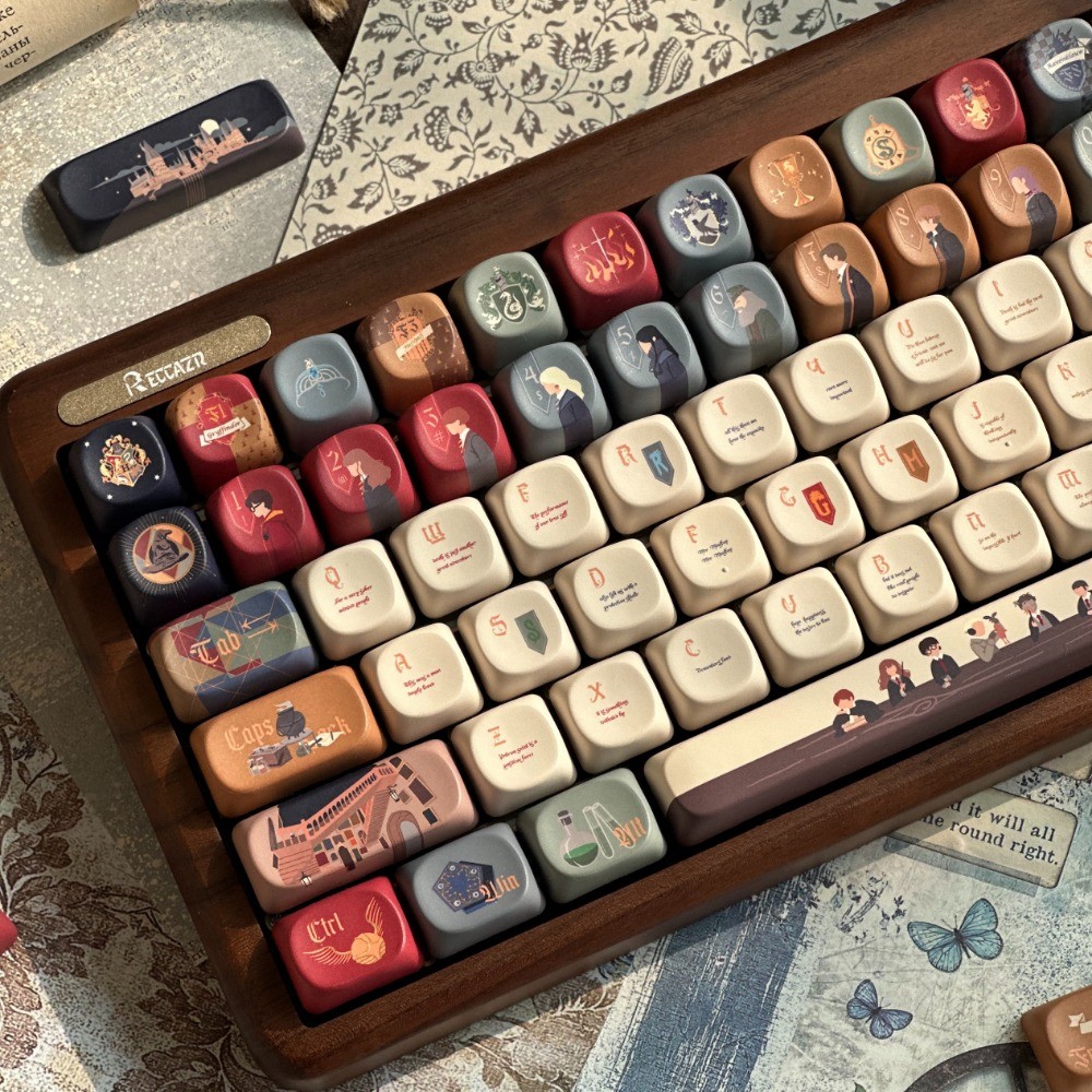 Hedwig's Letter Keycap Cherry/MOA Profile 125 Keys PBT Five-sided Dye ...