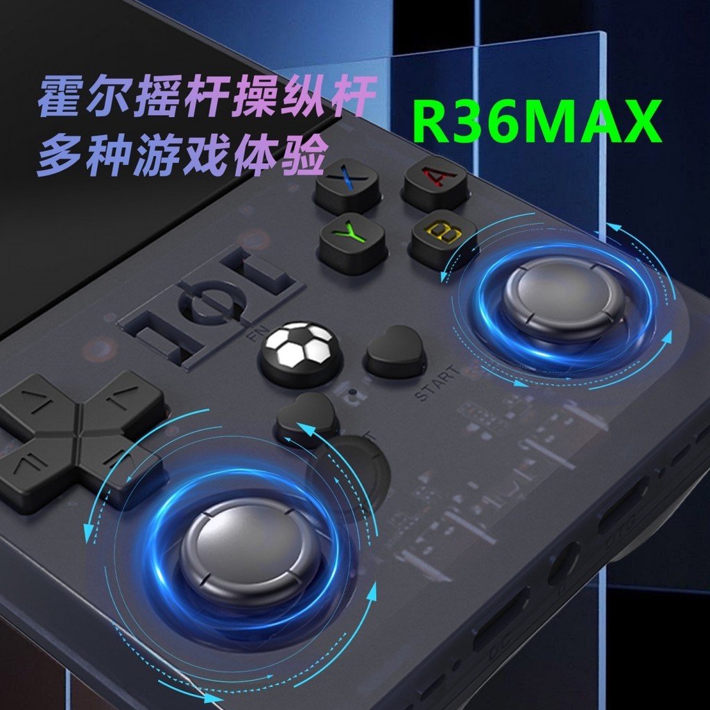 New R36sMAX Open Source Handheld Game Console Portable Retro Arcade Game Nostalgic3d Dual System ...