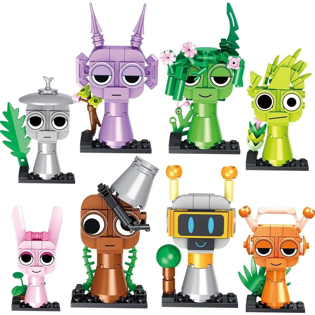 8 Styles Sprunki Incredibox Complete Set Of Dolls Assemble Building ...