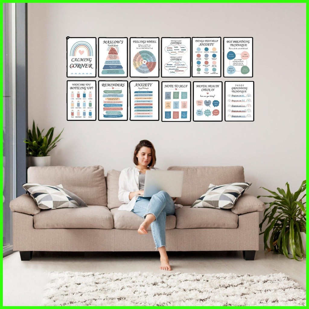 Care Mental Health Posters Mental Health Wall Art 12X Affirmation ...