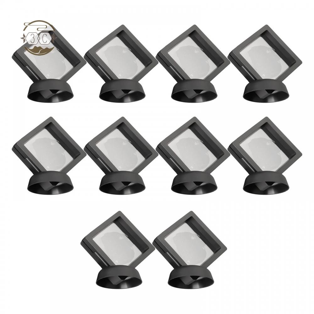 Transparent Floating Frame Display Case Stand Box for Jewelry and Coin ...