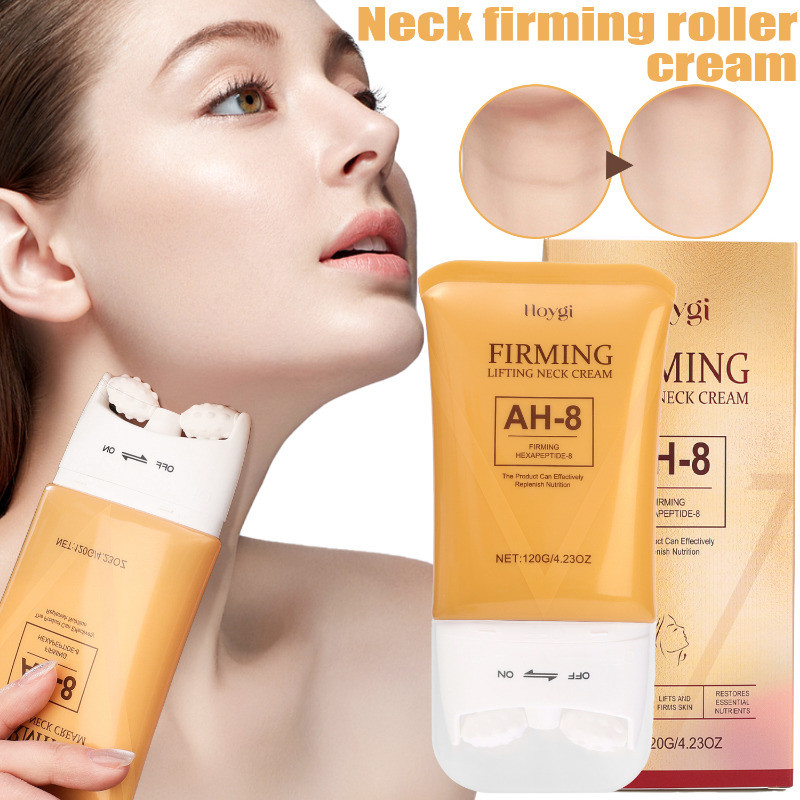 120g Neck Firming Roller Cream - 360 Degree Rolling Ball Neck Cream ...