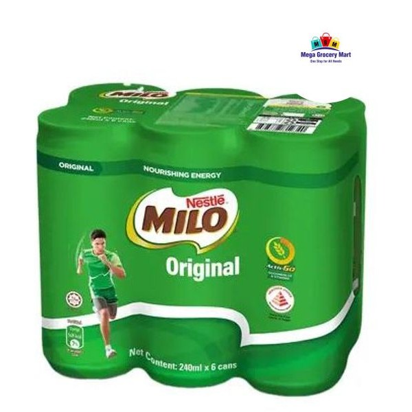 Milo Activ Go Original Can 6s Pack 240ml | Shopee Singapore