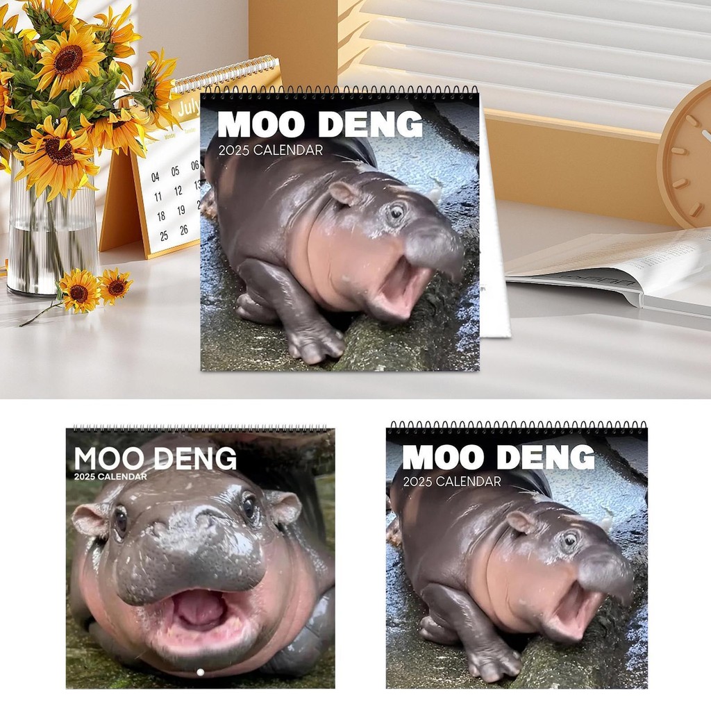 2025 Hippo Planner Calendar Daily Animal Calendar 2025 Creative Hippo ...